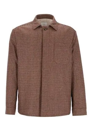 Eleventy Long-sleeve Casual Jacket With Chest Pocket - Brown
