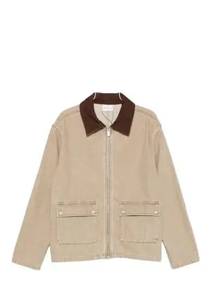 Drole De Monsieur Zip-fastening Long-sleeve Jacket - Kaki