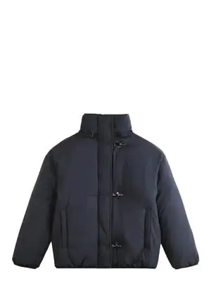 FAY Microfiber Bomber Jacket With Stand Collar - Blue