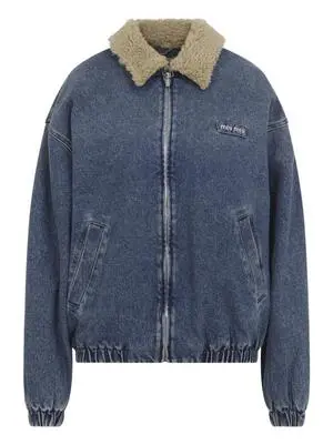 Miu Miu Long-sleeved Denim Jacket - Blue