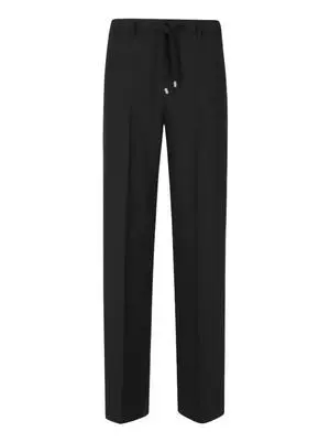 ERMANNO FIRENZE Drawstring Casual Pants - Black