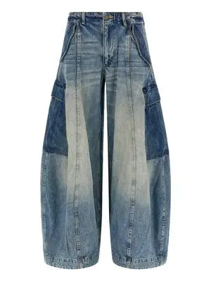 R13 R13 Siouxsie Field Cargo Jeans Blue