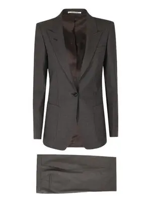 Tagliatore Long-sleeve Suit Set - Black