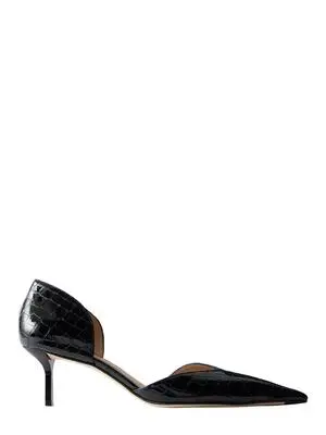 Victoria Beckham 55mm Croc-effect Leather Pumps - No