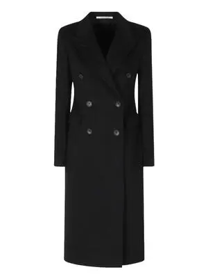 Tagliatore Long-sleeved Tailored Coat - Black