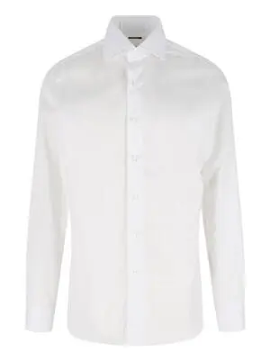 BARBA NAPOLI Classic Regular-fit Shirt - White