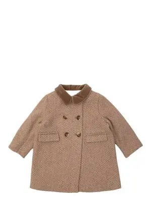 Bonpoint Collared Long-sleeved Jacket - Brown
