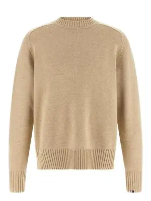 Extreme Cashmere Ordinary" Crew Neck Sweater With Embroidered Detail - Beige