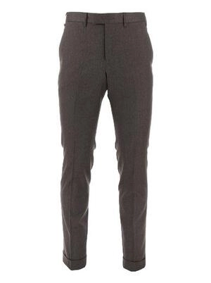 PT TORINO Straight-leg Tailored Trousers - Medium Brown