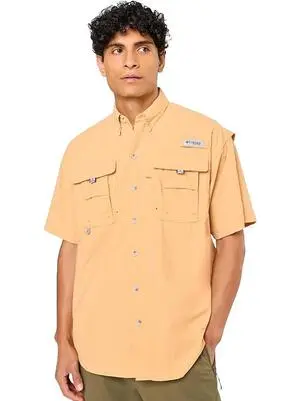 Columbia Pfg Bahama Ii Short Sleeve Shirt Clothing Light Camel - Tan