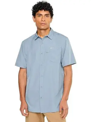 Columbia Pfg Slack Tide Camp Shirt Clothing Dockside - Blue