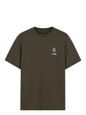 PERCIVAL Printed Cotton T-shirt - Sage