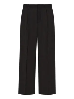 Nn07 Kay Pleated Linen Trousers - Black