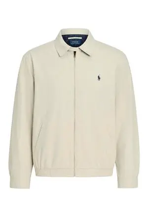 Polo Ralph Lauren Embroidered Logo Shell Windbreaker Jacket - Stone