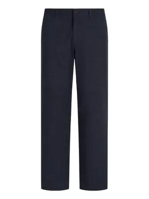 Nn07 Brendan Cotton-blend Trousers - Navy