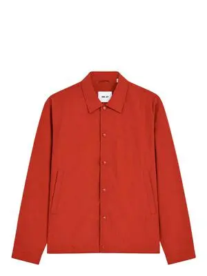 Nn07 Crinkled Nylon Jacket With Drawstring Hem - Red