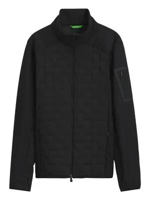 BOSS Water-repellent Quilted Down Jacket - Black