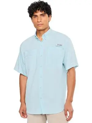 Columbia Pfg Tamiami Ii Short Sleeve Shirt Clothing Marine Light - Blue