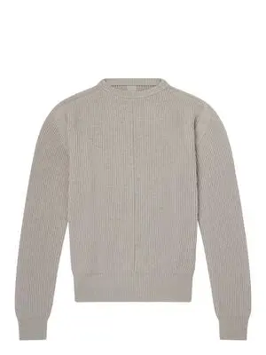 Rick Owens Fisherman Virgin Wool Sweater - Gray