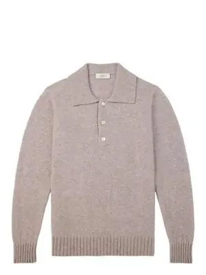 PIACENZA CASHMERE 1733 Cashmere And Silk-blend Polo Sweater - Beige