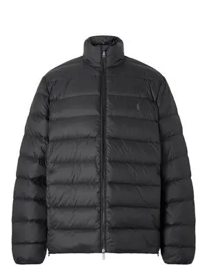Polo Ralph Lauren Quilted Down Jacket With Embroidered Logo - Black