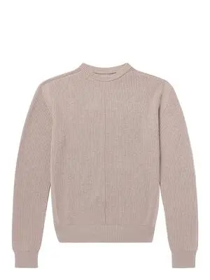 Rick Owens Fisherman Virgin Wool Sweater - Beige