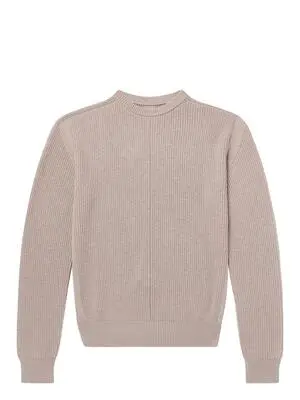 Rick Owens Fisherman Virgin Wool Sweater - Neutrals