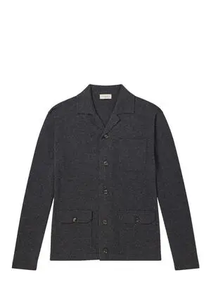 PIACENZA CASHMERE 1733 Cashmere Chore Jacket Cardigan - Gray