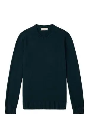 PIACENZA CASHMERE 1733 Piacenza 1733 Virgin Wool Crewneck Sweater Green