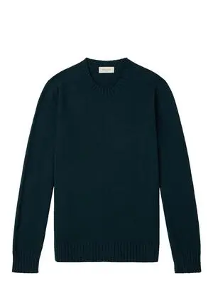 PIACENZA CASHMERE 1733 Virgin Wool Crew Neck Sweater - Green