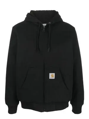 Carhartt Work In Progress Canvas Hooded Zip-up Jacket - Black