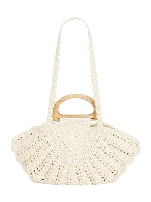 8 Other Reasons Hand Crochet Shell Clutch Bag - Ivory