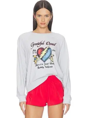 Junk Food Grateful Dead Live 1988 Raglan Crew Fleece Sweatshirt - Dream
