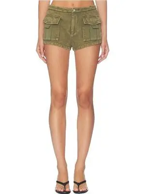 NIIHAI Micro Booty Short - Khaki