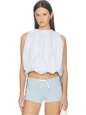 Lioness Beverly Bubble Top - Soft Blue