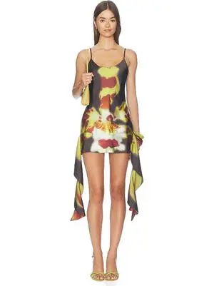 1XBLUE Orchid Print Mini Dress - Multi