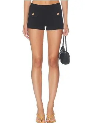 ODDLI Button Mini Short - Black
