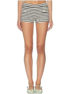 ODDLI Button Down Mini Short - Stripe