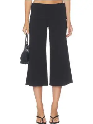 ODDLI Cropped Gaucho Pants - Black