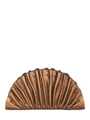 Cult Gaia Nala Metallic Clutch - Bronze