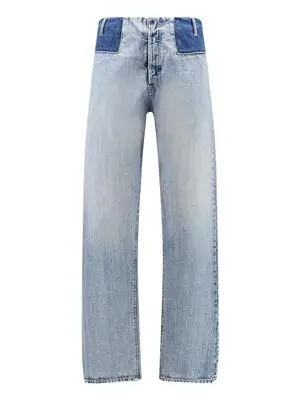 MAISON MARGIELA Patchwork Effect Denim Jeans - Blue