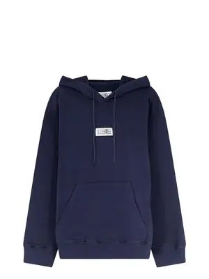 MAISON MARGIELA Organic Cotton Hoodie - Blue