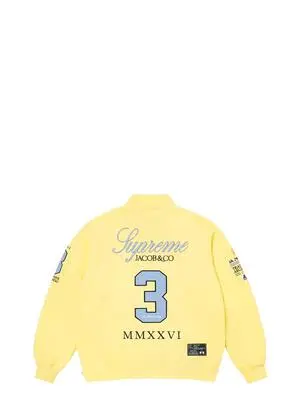 Supreme X La Martina Logo-embroidered Zip-up Sweatshirt - Yellow