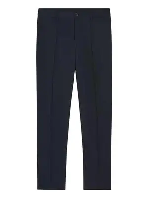 BOSS Slim-fit Performance Stretch Trousers With Micro Pattern - Blue