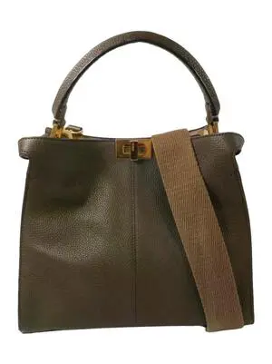 Fendi Peekaboo X-lite Shoulder Bag - Brown