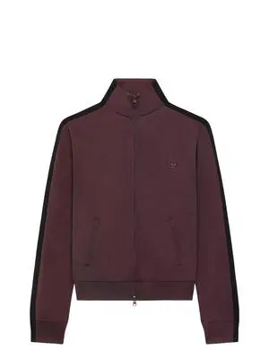 COURREGES Logo-embroidered Side-stripe Sweatshirt - Red