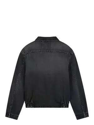 ARTE ANTWERP Logo Embroidered Faded Effect Jacket - Black