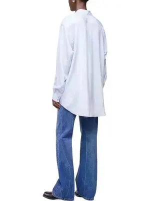 Rabanne Straight Leg Jeans With Fringe Detail - Blue