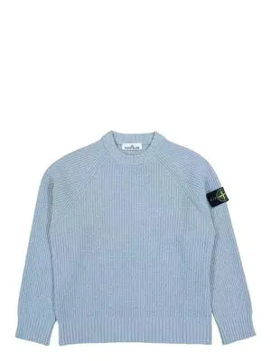 Stone Island Ribbed Bouclé Sweater - Blue