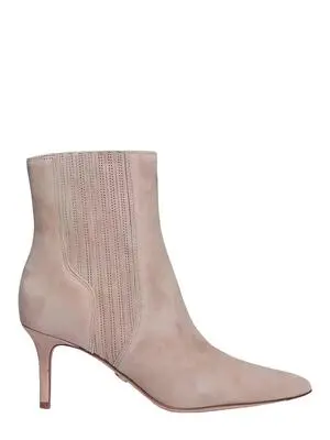 Veronica Beard Lisa Pointed Heel Ankle Boots - Neutrals